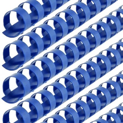 4000052G GBC CombBind 7/16" 19 Ring Spiral GBC Plastic Comb Binds Royal ...