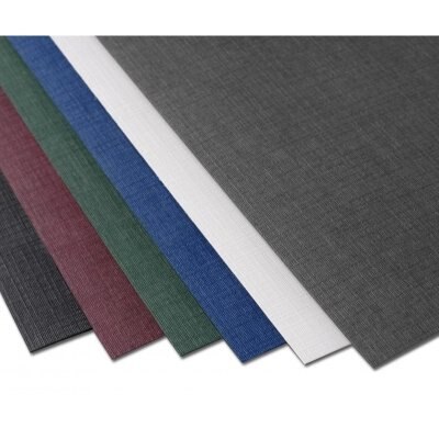 8.5" x 11" Linen Covers Pre-Punched for Velobind Strips (100 Pcs)